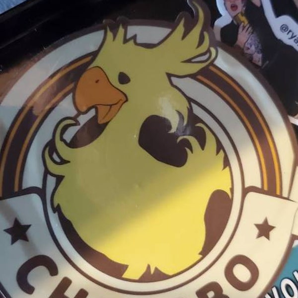 Chocobo Vinyl Sticker - Final Fantasy Stickers - Laptop Sticker - Water ...