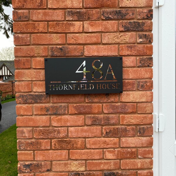 MODERN HOUSE SIGN | Address Plaque | House Number | House Signs | 290 X ...