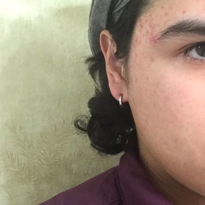 Long Post Earring Yellow Gold Stud Earrings Extra Long Post | Etsy