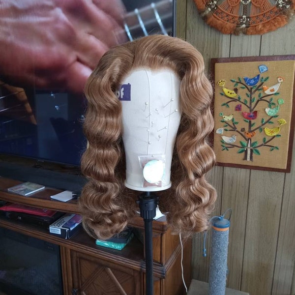 1950s Inspired Lace Front Wig in Style glam Made to Order Old Hollywood ...
