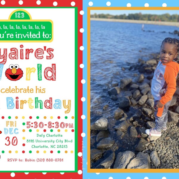 8x10 Red Monster Guest Book Sign | Sesame Birthday | Red Monster Guest ...