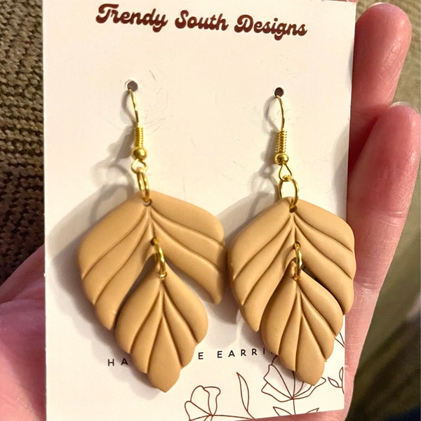 Breast Cancer Awareness Ribbon Earrings, Clay Cancer Ribbon Earrings ...