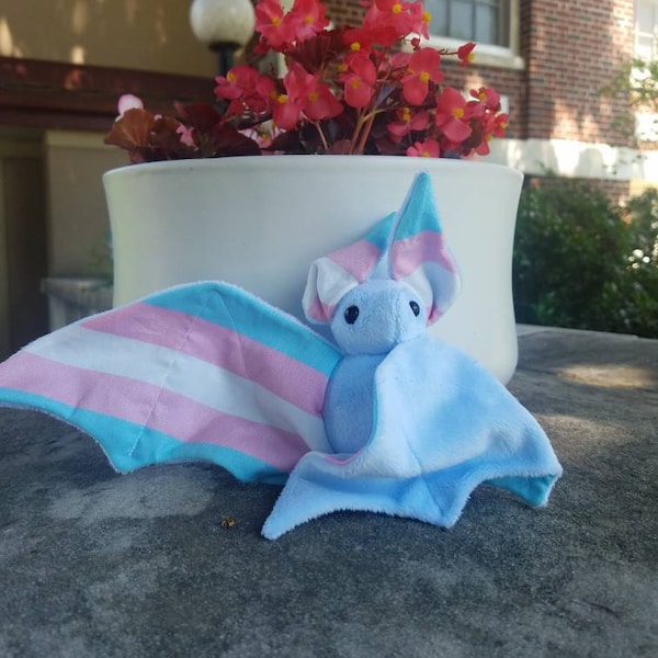 Handmade Blue Transgender Pride Bat Doll - Made to Order LGBTQIA Gift ...