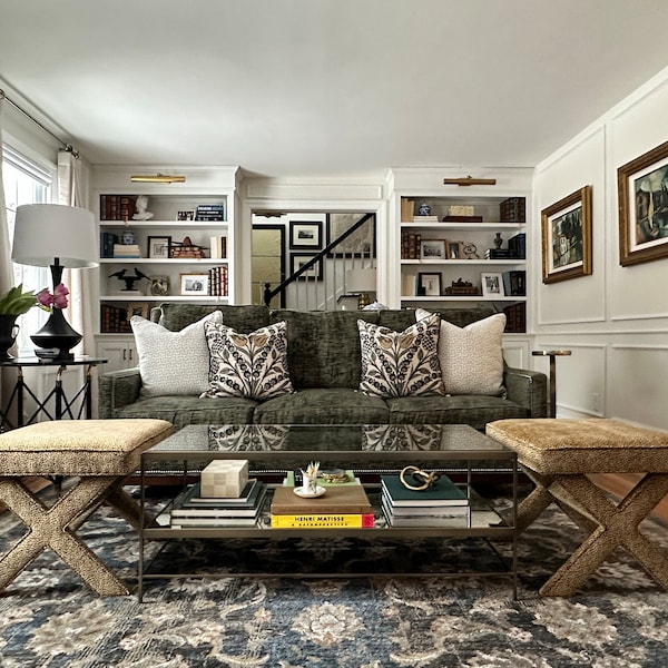 CUSTOM Upholstered X-benches - Design YOUR Own - With ANY Fabric - Etsy