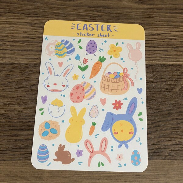 Easter Sticker Sheet - Planner & Journal Stickers - Etsy