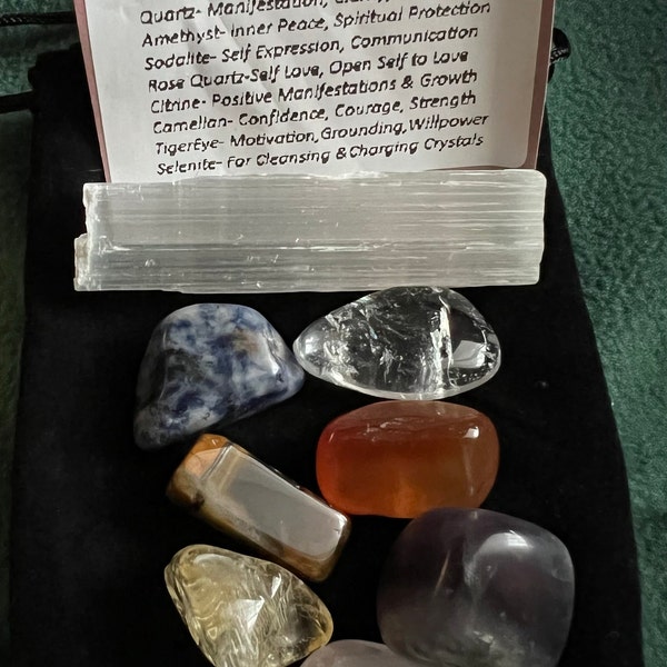 Mini Chakra Bag, Small Chakra Set, Beginners Chakra Set, Crystal Gift ...