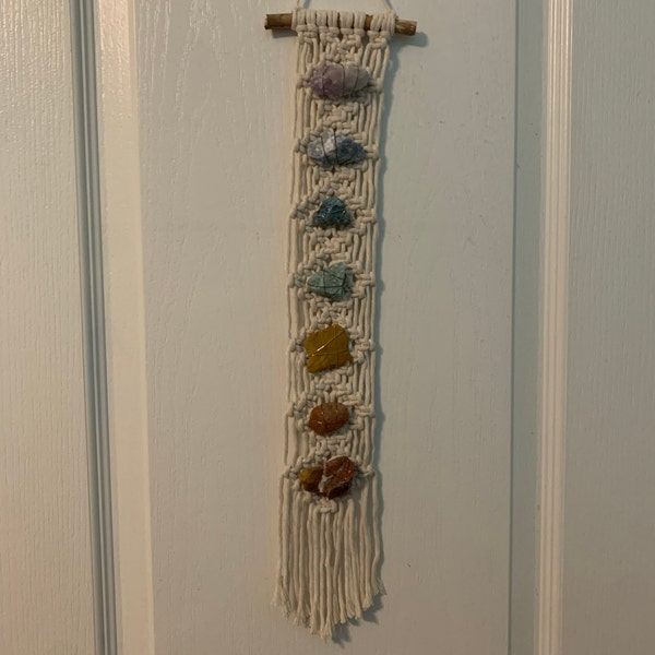Chakra Macrame Wall Hanging, Chakra Decor, Chakra Healing, Wall Art ...
