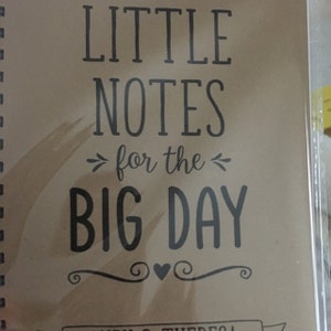 Little Notes for the Big Day Personalized 5 x 7 | Etsy