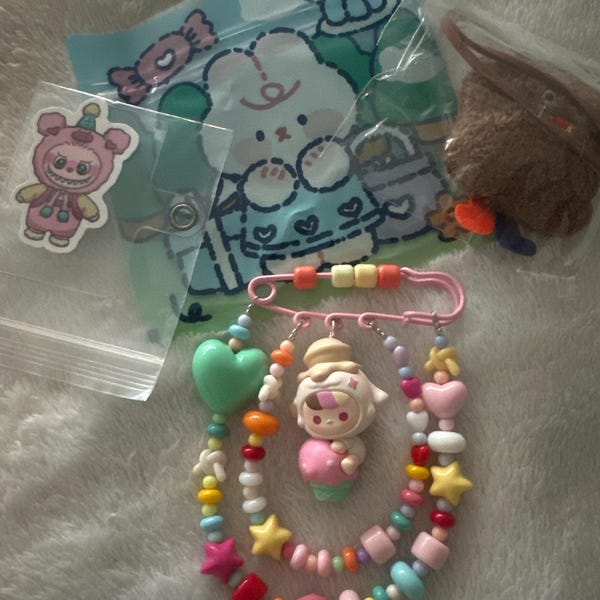 Pajama Party Pop Bean Keychain| Authentic POPMART Pop Beans Keychain ...