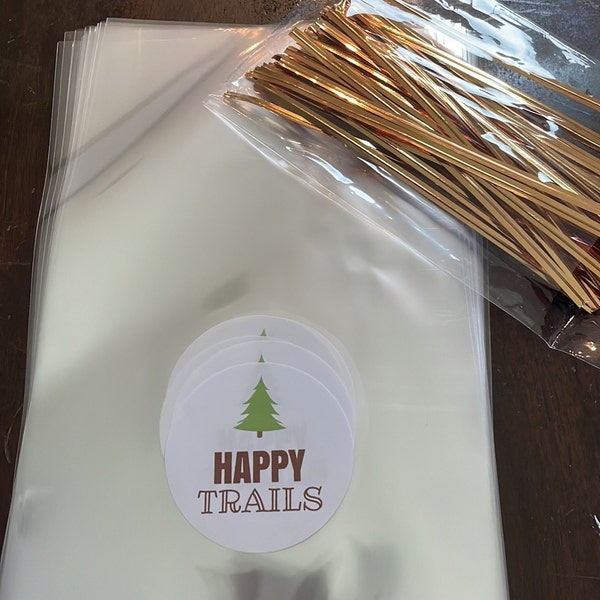 Happy Trails Tree Stickers, S'more Fun, Trail Mix, Camping Theme, First ...