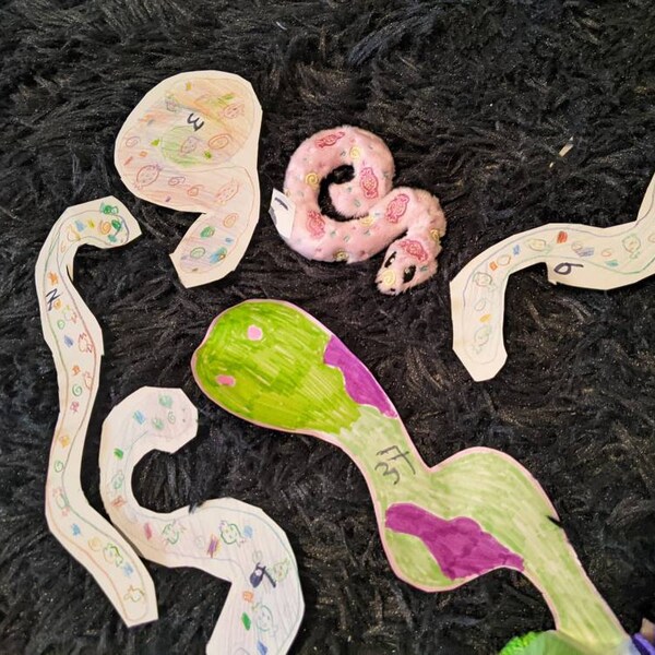 Kawaii Candy Snake Plush Handmade Sweet Treat Snake Plushie Soft Toy ...