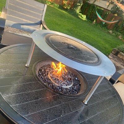 28 Fire Pit Heat Deflector / Reflector and Cover for - Etsy