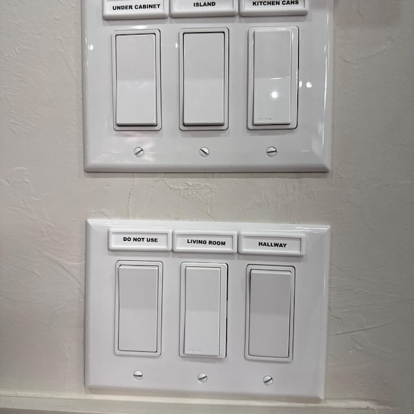 The Switch Label: Light Switch Label Frames for Light Switch Cover ...
