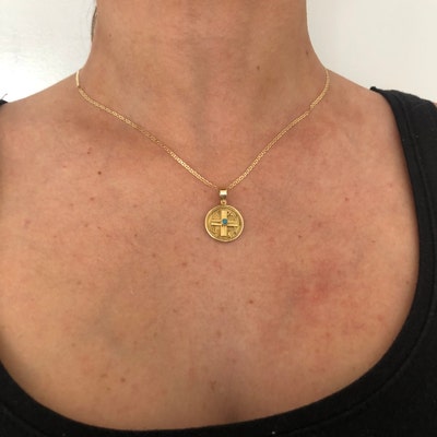 9K Cable Gold Chain, Pure Solid Gold Chain, 0,85mm Yellow Gold Necklace ...