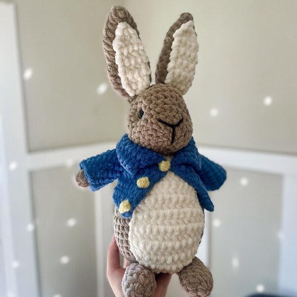 Large - Peter Rabbit Crochet Pattern, Amigurumi Rabbit Pattern, Peter ...