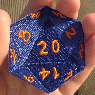 D-20 D&D Patch, Any Color Combo Custom Made F16 - Etsy