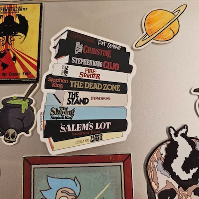 Stephen King Book Sticker, Book Lover Gift, Horror Sticker, Gift for ...