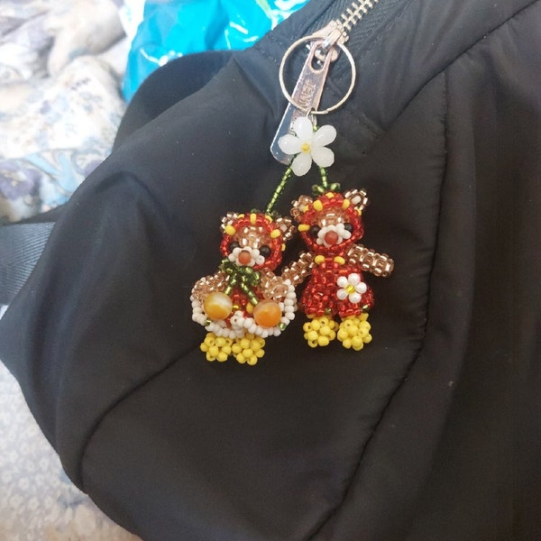 Beaded Teddy Bear, Bears in Strawberry Cosplay, Beading Pattern, 3D Bead, Tutorial, PDF - Etsy