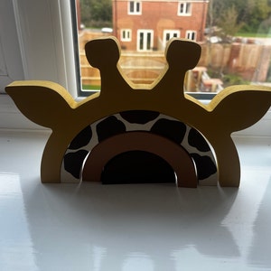 Giraffe Stacking Rainbow Shelfie, Kids Room Decor, Jungle Nursery - Etsy