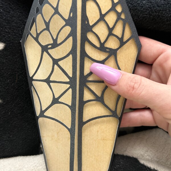 Cobweb Coffin Invite SVG Cut File, Gothic Wedding Invitation, Coffin ...