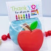 Teacher THANK YOU Treat Bag Topper 4, 4.5, 5, 6 and 6.5 Teacher ...