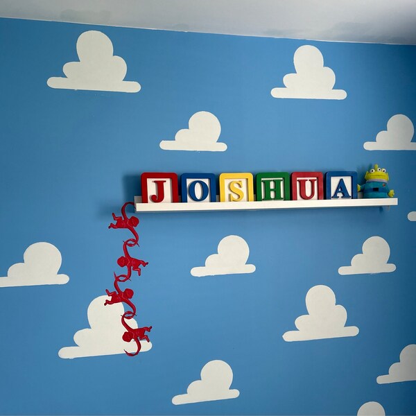 Toy Story Style Wooden Alphabet Blocks. Name Blocks. Personalised ...