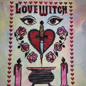 Gothic Floral Cross Stitch Pattern, Gothic Art, Gothic Decor, Floral ...