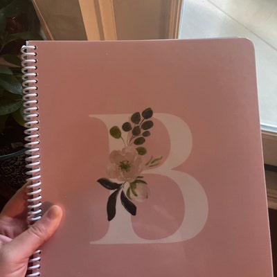 Personalized Initial Journal, Letter Notebook, Initial Notebook, Lined ...