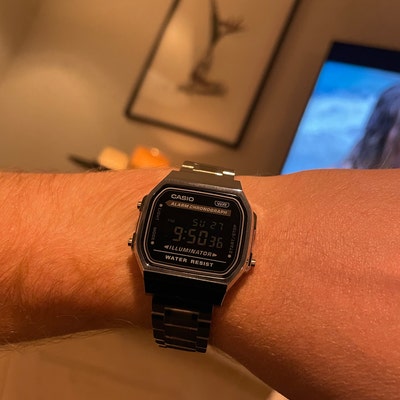 Casio Watch Modified Custom Casio Mod Vintage Casio liquid Purple ...