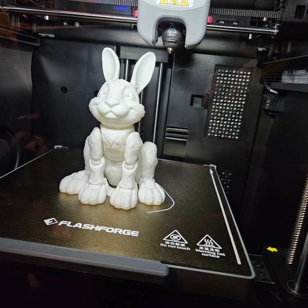 Bunny Rabbit Digital .STL File for 3d Printing, Articulated Fidget ...