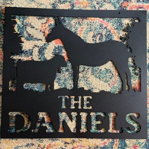 Custom Mule Farm Sign, Personalized Ranch Sign - Etsy