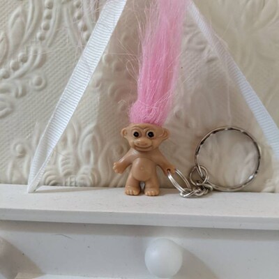 Troll Keyrings/keychains Emo Cute Goth Hip Kitty Cat Retro 80s 90s Fun ...