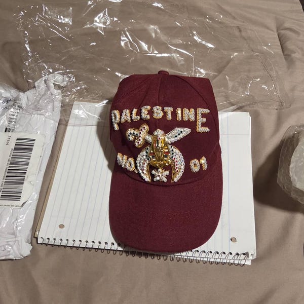Shriner Cap, Masonic Shriners Hat All Colors Hand Embroidered Baseball ...