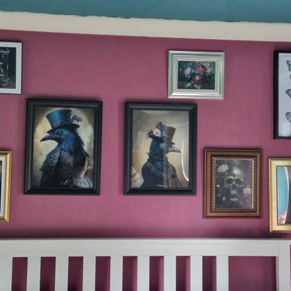 Set of 6 Gothic Prints | Vintage Goth Gallery Wall Set, Gothic Home ...