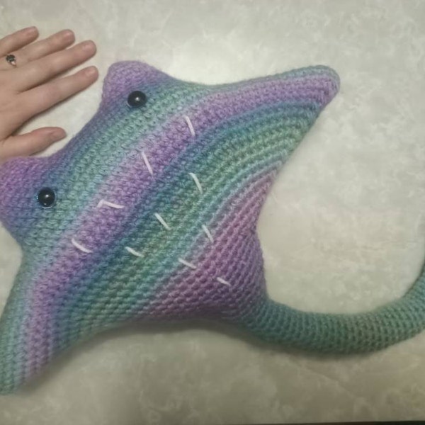 Ray No Sew Crochet Pattern, Stingray Crochet Pattern, Amigurumi Crochet ...
