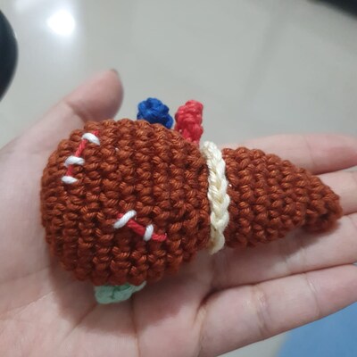 Crocheted Liver Pattern, Crochet Pattern, Liver, Pdf Pattern, Crocheted ...