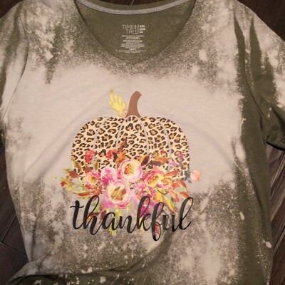 RTS Screen Print Transfer Full Color Thankful Pumpkin - Etsy