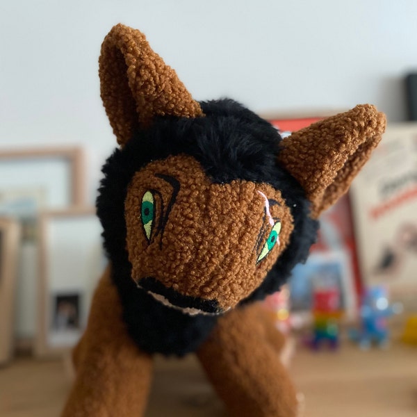 Plush Sewing Pattern PDF - Lion Cub Plushie - Kawaii Anthro Furry ...