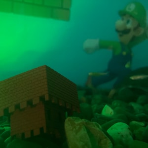 Super Mario Brothers Inspired Castle Flag for Your Desk or Aquarium 4:3 ...