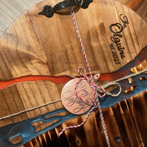 Handmade Cheese Board, Wooden Epoxy Resin Cheese Board, Handcrafted ...