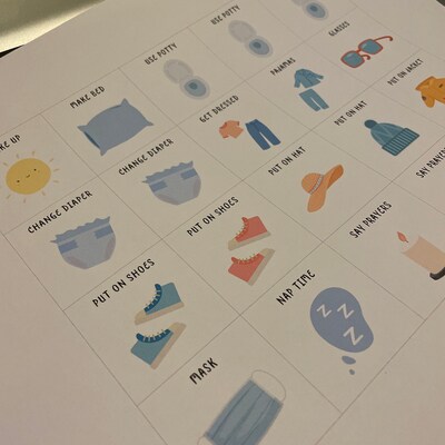 Editable Daily Visual Routine Cards Schedule for Kids Toddlers ...