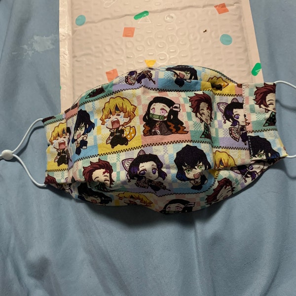 Cosplay Anime Cotton Face Mask, Face Covering, Reusable Mask, Washable ...