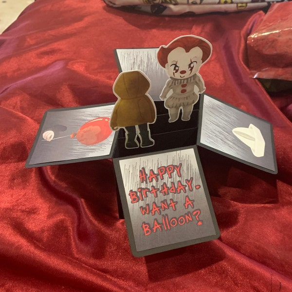 Killer Clown Pop-up Card - Etsy