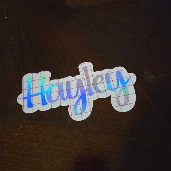 Layered Vinyl Sticker, Name Decal for Tumblers, Name Stickers for ...