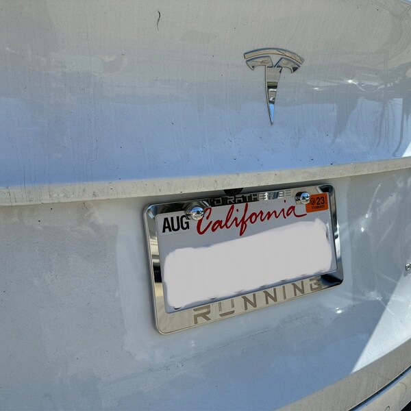 Personalize License Plate Frame Laser Engraved on High Quality ...