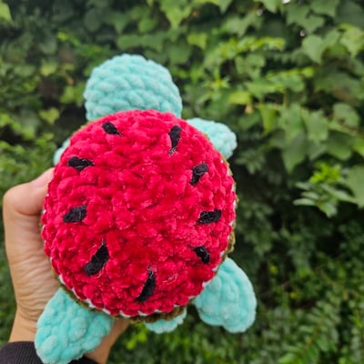 NEW Handmade Fruit Turtle Crochet Plushie Amigurumi Birthday Gift Idea ...