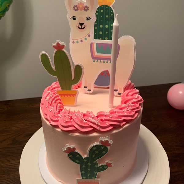 Cute Llama Clipart Bundle, Llamas Clip Art PNG, Printable Cactus Art ...