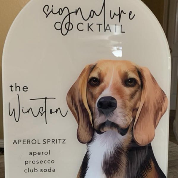 Boba Bar Wedding Sign, Signature Drink Wedding Bar Sign, Bubble Tea ...