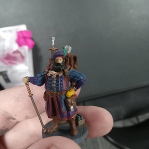 Halfling Female Druid Riding Wolf Miniature MZ4250 D&D 5e - Etsy