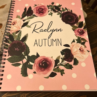 Baby Book, Floral Baby Book, Baby Girl Book, , Baby Girl Memory Book ...